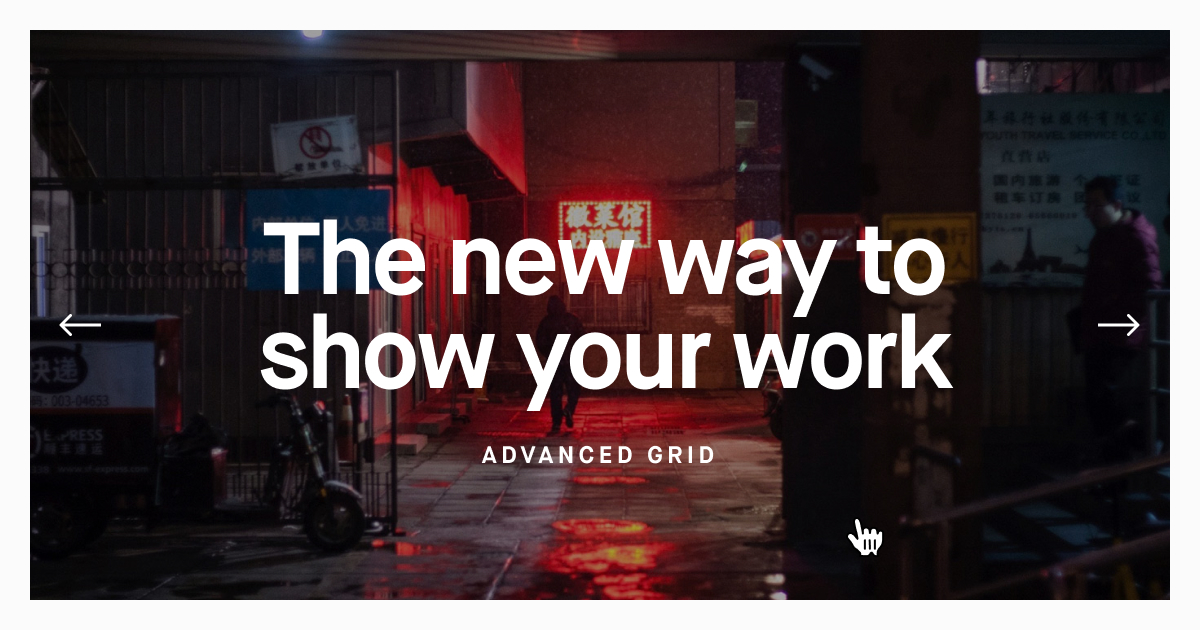 Semplice Advanced Portfolio Grids - Fullscreen Vertical Grid Demo